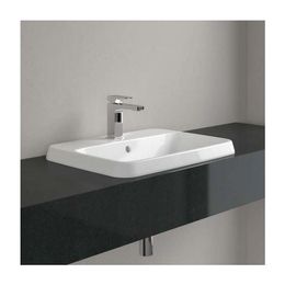 Villeroy & Boch Villeroy und Boch Architectura Einbauwaschbecken 5A676001 60x45cm, mit Hahnloch, mit &Uuml;berlauf, wei&szlig;