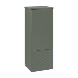 Villeroy & Boch Villeroy und Boch Antao Mittelschrank L43100HL mit Beleuchtung, 1 T&uuml;r, 414 x 1039 x 356 mm, Front mit Struktur, Leaf Green Matt Lacquer / Leaf Green Matt Lacquer