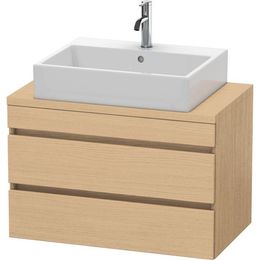 Duravit DuraStyle Waschtisch-Unterschrank DS530703030 80 x 47,8 cm, Eiche natur, f&uuml;r Konsole, 2 Schubk&auml;sten