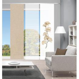 Schiebegardine Vision S "BERTO 3er SET" Gr. 1, beige (sand), B:60cm H:260cm, Polyester, Gardinen, Schiebevorhang Digidruck 3er Set BERTO