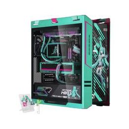 Gaming-PC Hatsune Miku Special Edition . RTX 5080 . AMD Ryzen 7 9800X3D . 64 GB RAM t&uuml;rkis/pink, Windows 11 Home
