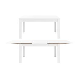 M&auml;usbacher Esstisch M&Auml;USBACHER "Monti", wei&szlig; (wei&szlig; matt), B:140cm H:78cm T:90cm, Tische, Esstisch, BESTSELLER, Tisch, K&uuml;chentisch, Auszugstisch ausziehbar auf 280 cm