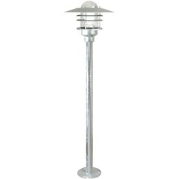 Gartenleuchte Nordlux "AGGER", silber (silberfarben), H:83cm, Leuchten, Gartenleuchte, Seewasserfest, Robustes verzinktes Geh&auml;use, 15 Jahre Garantie