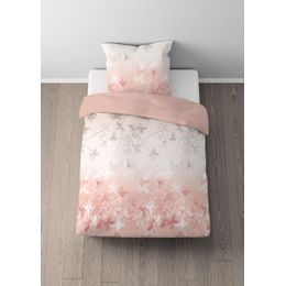Wendebettw&auml;sche "0270743", rot (azalee), B/L: 135cm x 200cm, 1 Stk., 1 Stk., Polyester, B/L: 80cm x 80cm, 2 Stk., Polyester, Obermaterial: 100% Polyester, CASTELL - MARKENBETTW&Auml;SCHE, Bettw&auml;sche, Wendebettw&auml;sche, Cooling-Effekt - f&ouml;rdert Luftzirkulation, pflegeleicht, Rei&szlig;verschluss