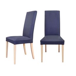 Polsterstuhl Home Affaire, B:47cm H:93cm T:57cmanthrazit, natur, Massivholz, Polyester, Esszimmer, St&uuml;hle, "Java Polsterstuhl, K&uuml;chenstuhl,
