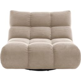 1,5-Sitzer Home Affaire, B:112cm H:85cm T:108cmsand, 95% Polyester, 5% Nylon, Sofas, "Cozy Bubble, 360 drehbarer Sessel, Breite 107cm"