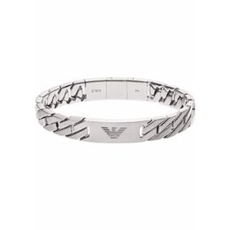 Edelstahlarmband Emporio Armani "Schmuck Geschenk Edelstahl Armschmuck", silber (silberfarben), Armbänder, Damen, 20,5cm, Edelstahl, Edelstahlarmband