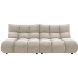3-Sitzer Home Affaire, B:220cm H:85cm T:108cmnature, Sofas, "Cozy Bubble, mit eleganter Steppung, Breite 220cm"