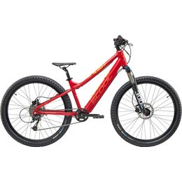 S'COOL S’COOL E-Bike "S'COOL e-troX race 26-9S Alivio - Red/Orange", 36cm, 26 Zoll (66,04cm)oxid, pink, schwarz, Elektrofahrräder