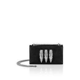 Schultertasche Philipp Plein "Claw Clutch", Damen, 02, schwarz, Taschen Schultertasche