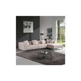 Home Deluxe Ecksofa TORINO Beige Rechts