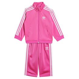 adidas originals Jogginganzug 'Adicolor Firebird' Jungen Größe 104 pink / weiß