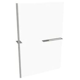 H&uuml;ppe H&Uuml;PPE Select+ Seitenwand alleinstehend, 10mm Glasst&auml;rke, Breite 1300mm, SL0109087322, Duschkabine: Profilfarbe silber matt Glas ESG klar mit ANTI-PLAQUE