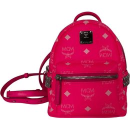MCM Businesstaschen & Reisegep&auml;ck - MCM Mini Stark Backpack Neon Pink - Gr. unisize - in Gold - f&uuml;r Damen