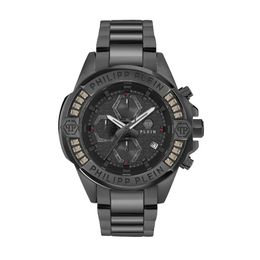 Philipp Plein Uhren - Quarz-Chronographenuhr The $Kull Chrono - Gr. unisize - in Schwarz - f&uuml;r Damen