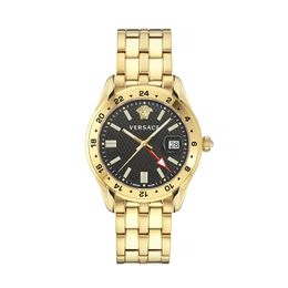 Versace Uhren - Quarz Analog Uhr Greca Time Gmt - Gr. unisize - in Gold - f&uuml;r Damen