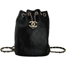 Chanel Businesstaschen & Reisegepäck - Chanel CC Backpack Lambskin rare full set 2023 / u - Gr. unisize - in Schwarz - für Damen