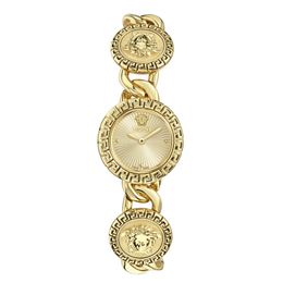 Versace Uhr - Quarz-Analoguhr La Greca Stud Icon - Gr. unisize - in Gold - f&uuml;r Damen