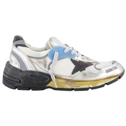 Golden Goose Deluxe Brand Golden Goose Low-Top Sneaker - Dames Running Dad Sneaker Metallic - Gr. 39 (EU) - in Gunmetal - f&uuml;r Damen