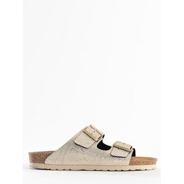 BAYTON Pantoletten "Atlas" in Gold - 64% | Gr&ouml;&szlig;e 38 | Damen-pantoletten