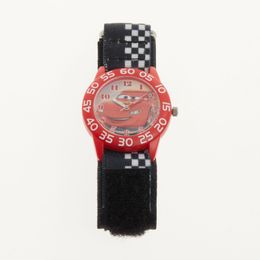 Disney Schwarz-rote Armbanduhr mit Cars-Motiv
