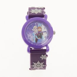 Disney Violette Armbanduhr mit Frozen-Motiv