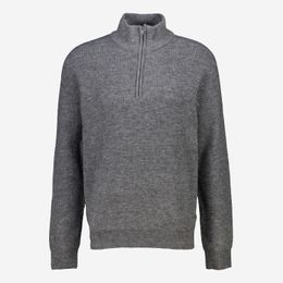 INDICODE Grauer Pullover mit Reißverschluss