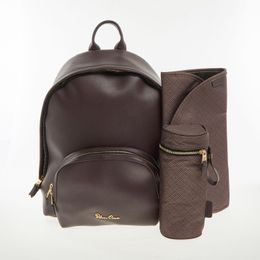 Dunkelbraune Wickeltasche Rucksack