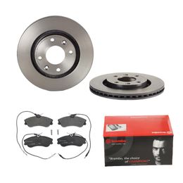Brembo Bremsensatz, Scheibenbremse 1420-54541 vorne rechts links innenbel&uuml;ftet 266mm f&uuml;r CITRO&Euml;N (DF-PSA) PEUGEOT VAUXHALL OPEL DS FENGSHEN E169141 35
