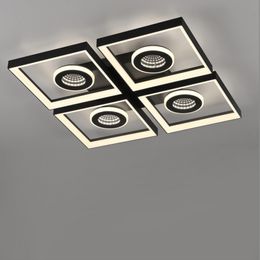 Paul Neuhaus LED-Deckenleuchte 'Traforo' 53 x 53 cm schwarz