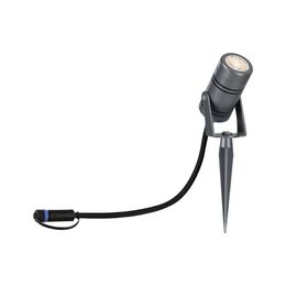 Paulmann LED-Außenstrahler 'Plug & Shine' grau 11 W Ø 4,6 x 26 cm