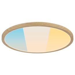 Paulmann LED-Panel 'Atria Shine' Holzoptik 20,8 W Ø x 3,5 cm