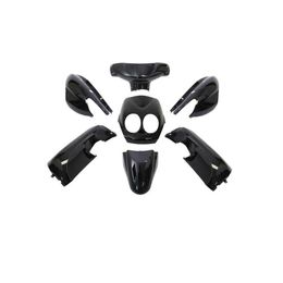 Verkleidungskit 7-teilig schwarz metallic f&uuml;r Yamaha Neos, MBK Ovetto 50ccm 2T 2008-