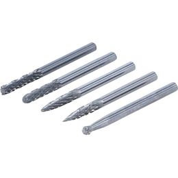 BGS-technic Fr&auml;sstifte HSS Set 3mm 5-teilig f&uuml;r Rotationswerkzeug