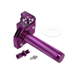Kurzhubgasgriff purple CNC f&uuml;r 22mm Lenker f&uuml;r Mofa, Moped