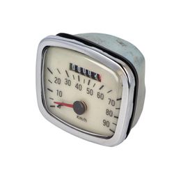 Tachometer RMS Classic Vintage Look 90km/h 2,7mm Anschluss f&uuml;r Vespa VNA, VNB 125 1961-1962