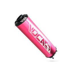 Endschalld&auml;mpfer VOCA Alu pink - CNC Endkappe schwarz