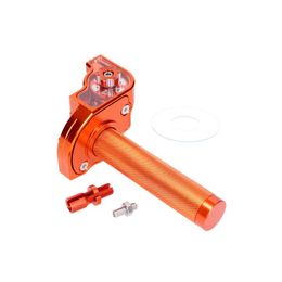 Kurzhubgasgriff orange CNC f&uuml;r 22mm Lenker f&uuml;r Mofa, Moped