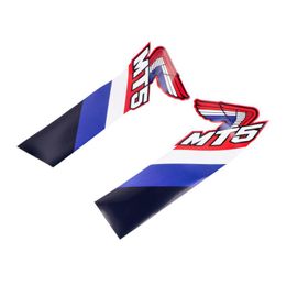 Tankaufkleber Set 2 St&uuml;ck MT5 mehrfarbig f&uuml;r Honda MT 50 1986- Enduro Mokick