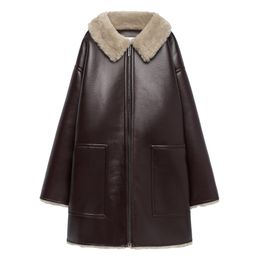 Adolfo Dominguez Jacke Damen Gr&ouml;&szlig;e S beige / braun