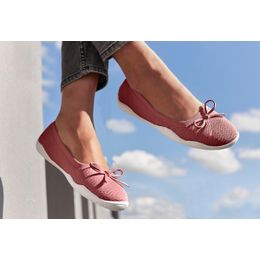 Lascana Damen Sneaker Ballerinas rotbraun Gr&ouml;&szlig;e 36