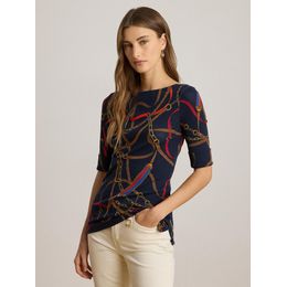 Lauren by Ralph Lauren Lauren Ralph Lauren Shirt Damen Gr&ouml;&szlig;e XS navy / braun / goldgelb / rot