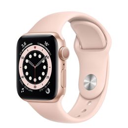 Apple Watch Series 6 (2020) GPS 44 mm - Aluminium Gold - Sportarmband Rosé