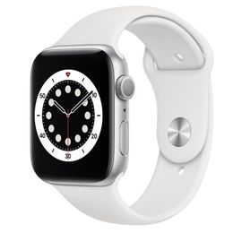 Apple Watch Series 6 (2020) GPS 40 mm - Aluminium Silber - Sportarmband Weiß