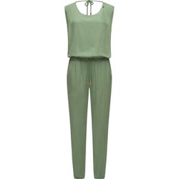 Ragwear Damen Jumpsuit "Noveel", grau, Gr. XXL, 100% Viskose, Overalls, schicker, langer Damen Overall mit Bindeband