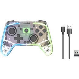 Speed-Link SPEEDLINK Gaming-Controller "RAIT NX RGB - kabelloses Gamepad f&uuml;r PC/Android/Switch OLED/Lite", transparent, Spielecontroller, RGB-Beleuchtung, Hall