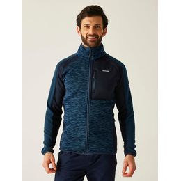 Regatta Fleecejacke "Oakar" in Dunkelblau - 76% | Größe L | Herren-pullover-sport