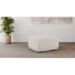 Polsterhocker Home Affaire, B:61cm H:46cm T:72cm, beige, 100% Polyester, Hocker, "BORNHOLM, kleiner Hocker passend zur Serie, Ma&szlig;e B/T/H: 61/72/46