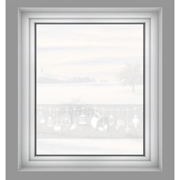 Gardinia Fensterfolie "Statische Deko-Folie X-Mas Girlande halbtransparent 20 x 150 cm", B/L: 20cm x 150cmsemitransparent, Badezimmer, Fensterfolien