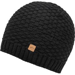 Chillouts Herren Beanie "Kasimir Hat", schwarz, unifarben, Strick, Kunstfaser, M&uuml;tzen, Mit Rippenb&uuml;ndchen, One Size